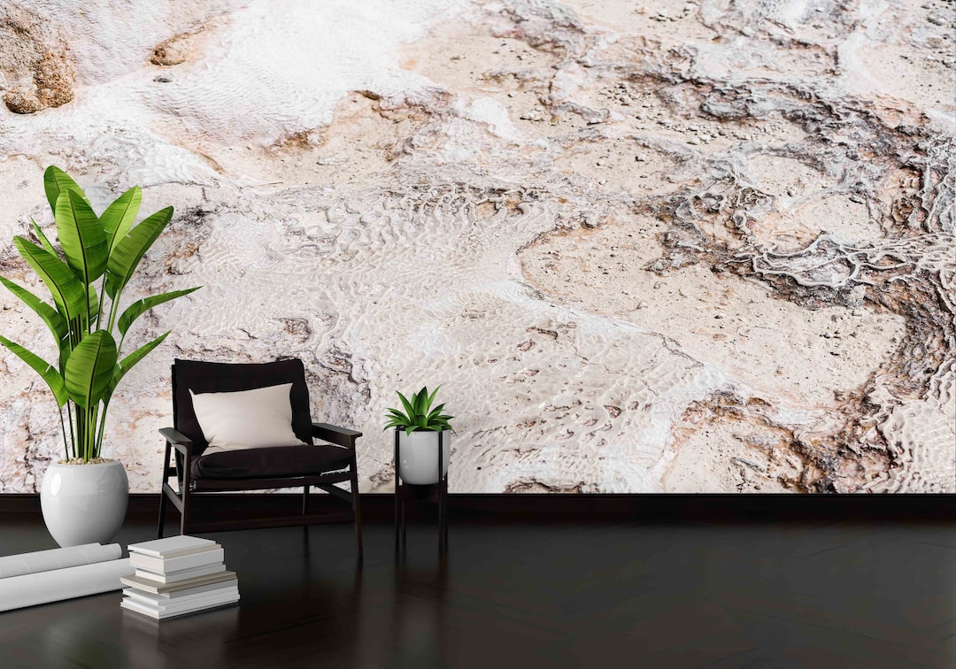 Nature Texture Mural, Contemporary Wall Mural, Soft Tones Wall Mural ...