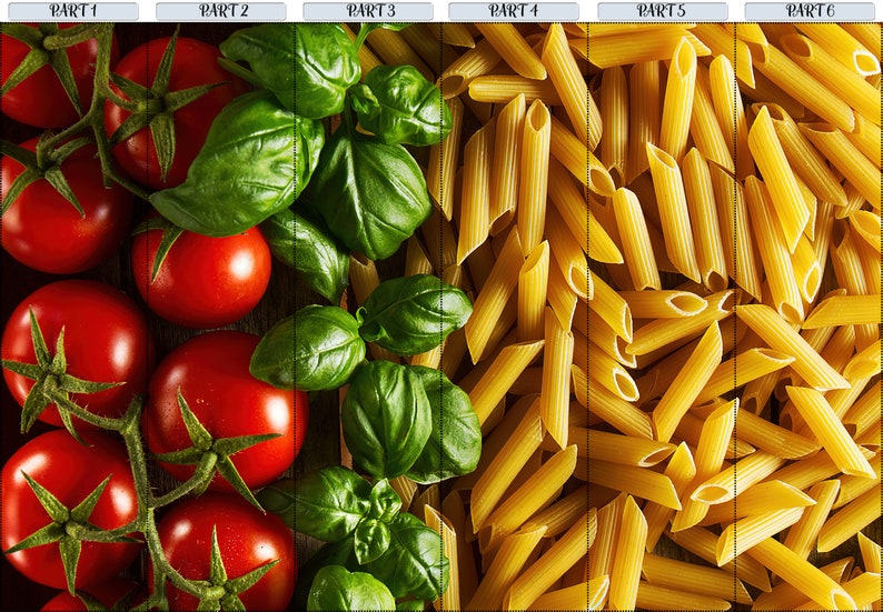 Italian Pasta Wall Mural: 3D Papercraft Peel and Stick Wallpaper - Etsy ...