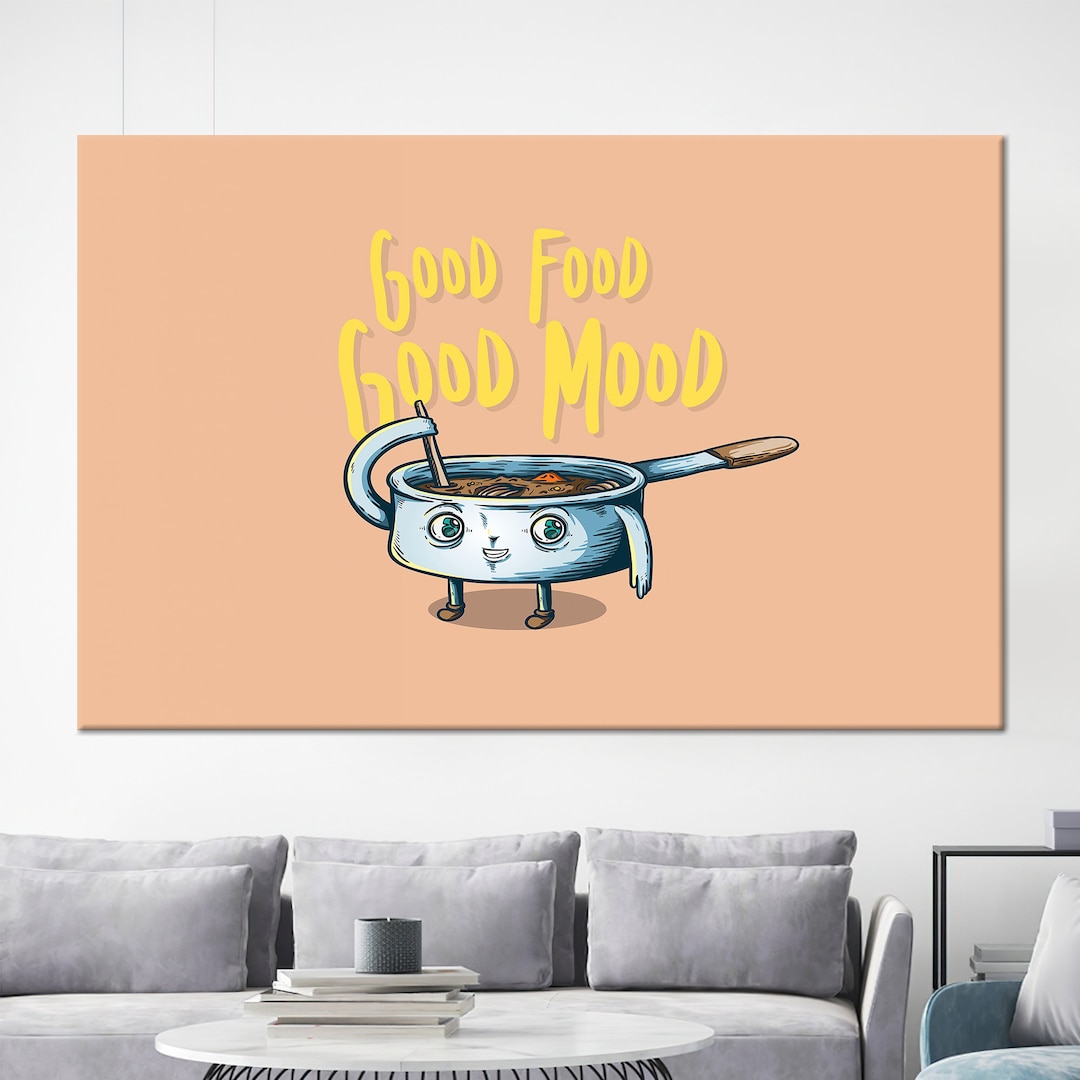 Cute Kitchen Canvas Decoration, Personalized Wall Decoration, Modern ...