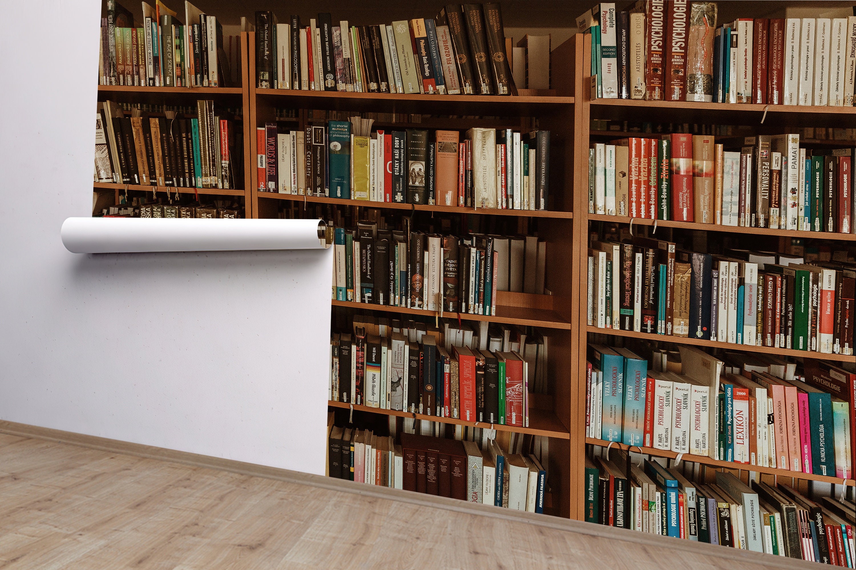 Library Wallpaper Book Wall Decor Modern Digital Paper Gift - Etsy