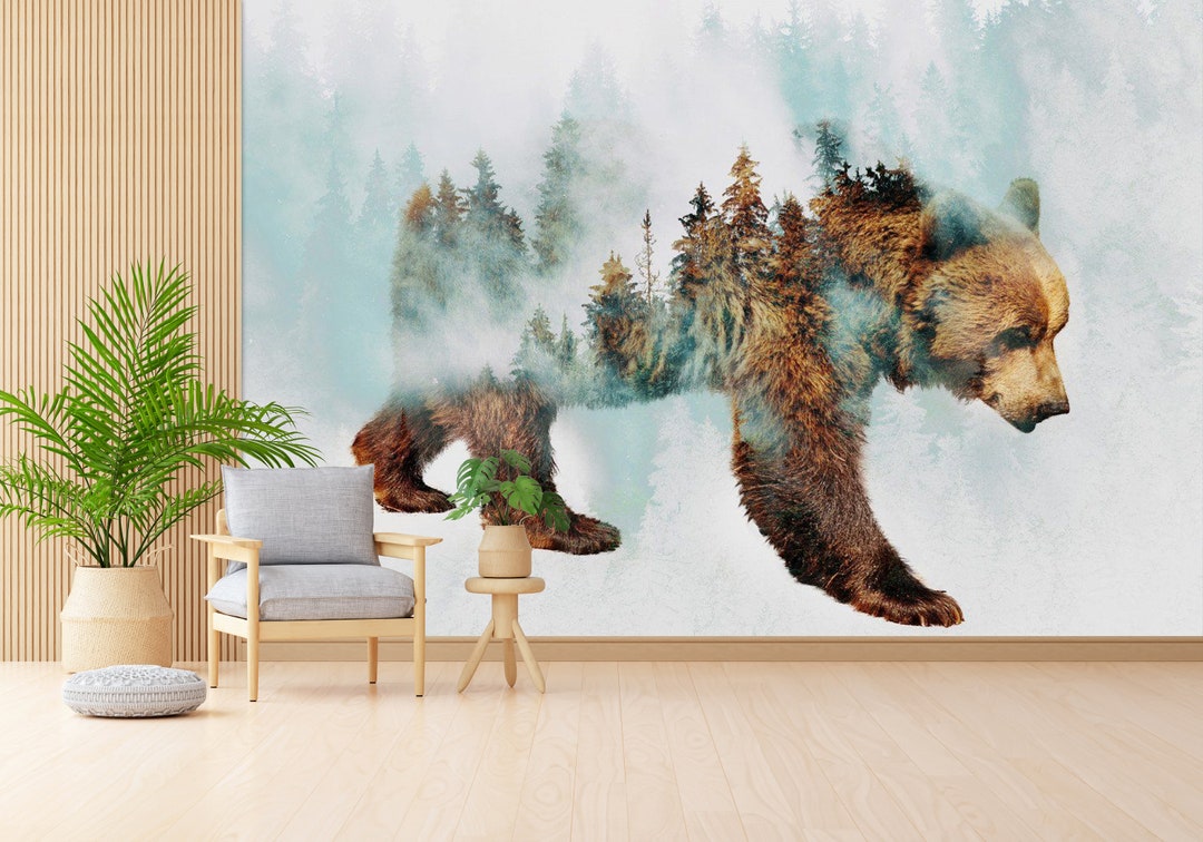 Papercraft 3D, Animal Paper Craft, Loft Mural, Abstract Forest Wall Art ...