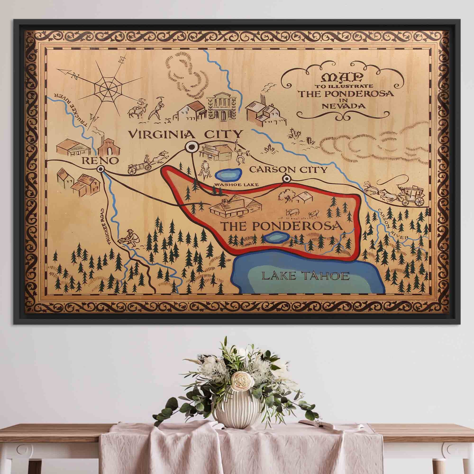 Best Movie Map Wall Table, Movie Map Glass Printing, Map Art, Best ...