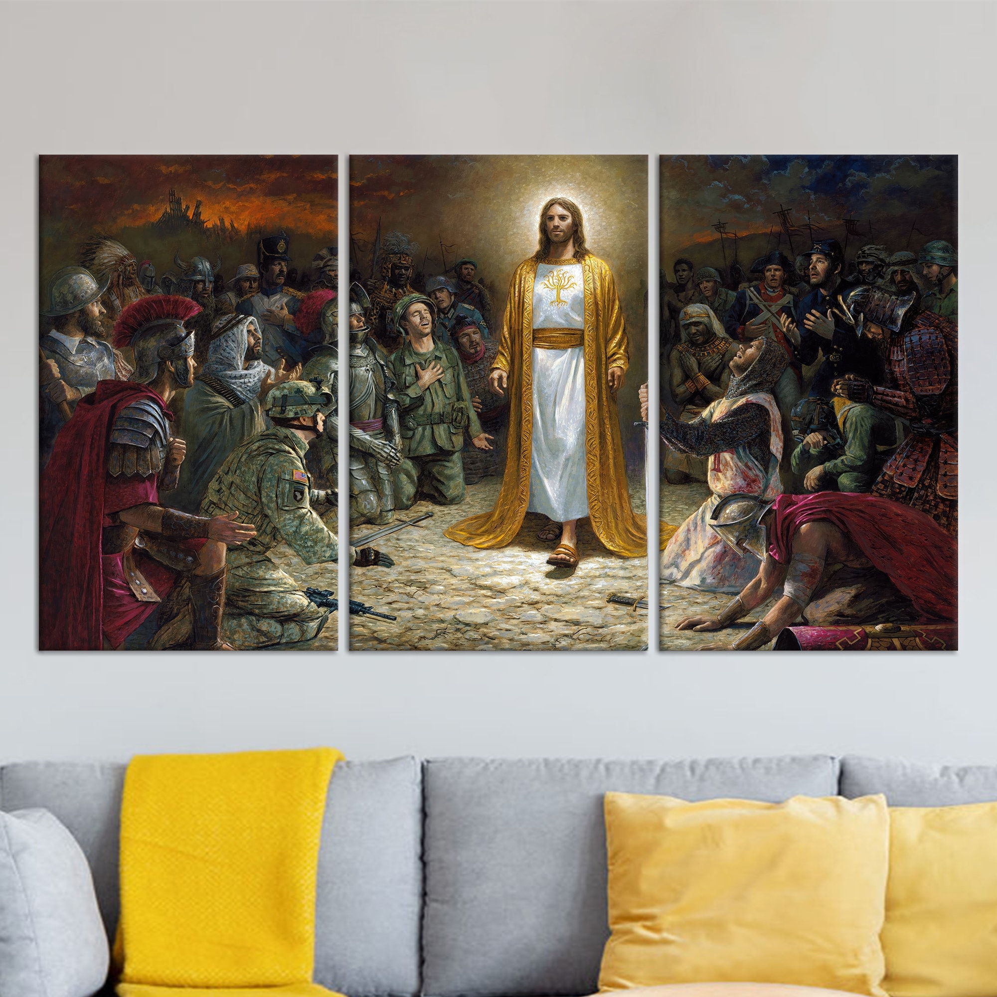 Jesus Christ Wall Art Decor, Modern Canvas Decor, Boho Wall Decor ...