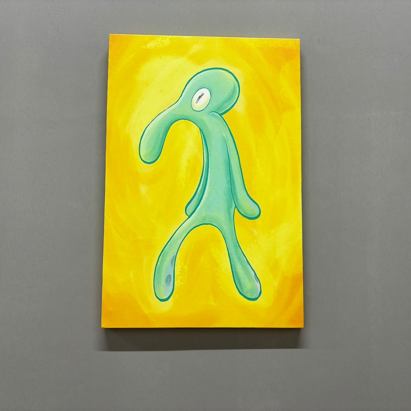 Squidward Painting - Etsy