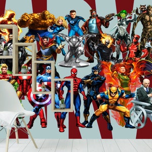 Wallpaper Border, Modern Wall Decal, 3D Papercraft, Gift for Him ...