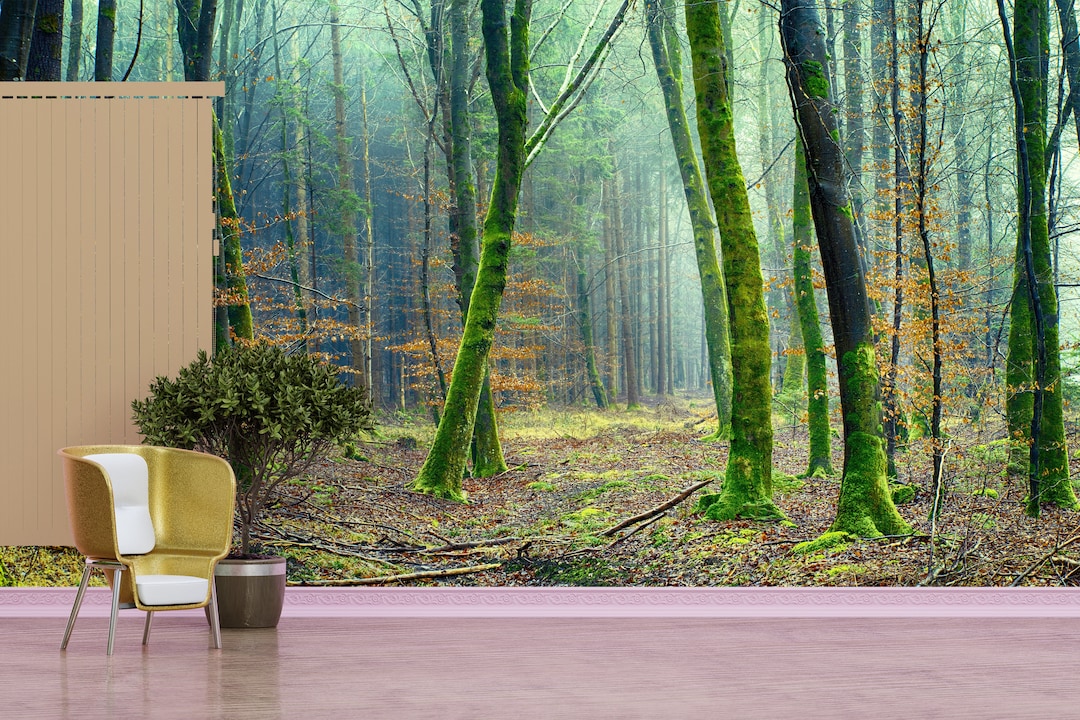 Forest Paper Craft, 3D Origami, Trees Landscape Wall Stickers ...