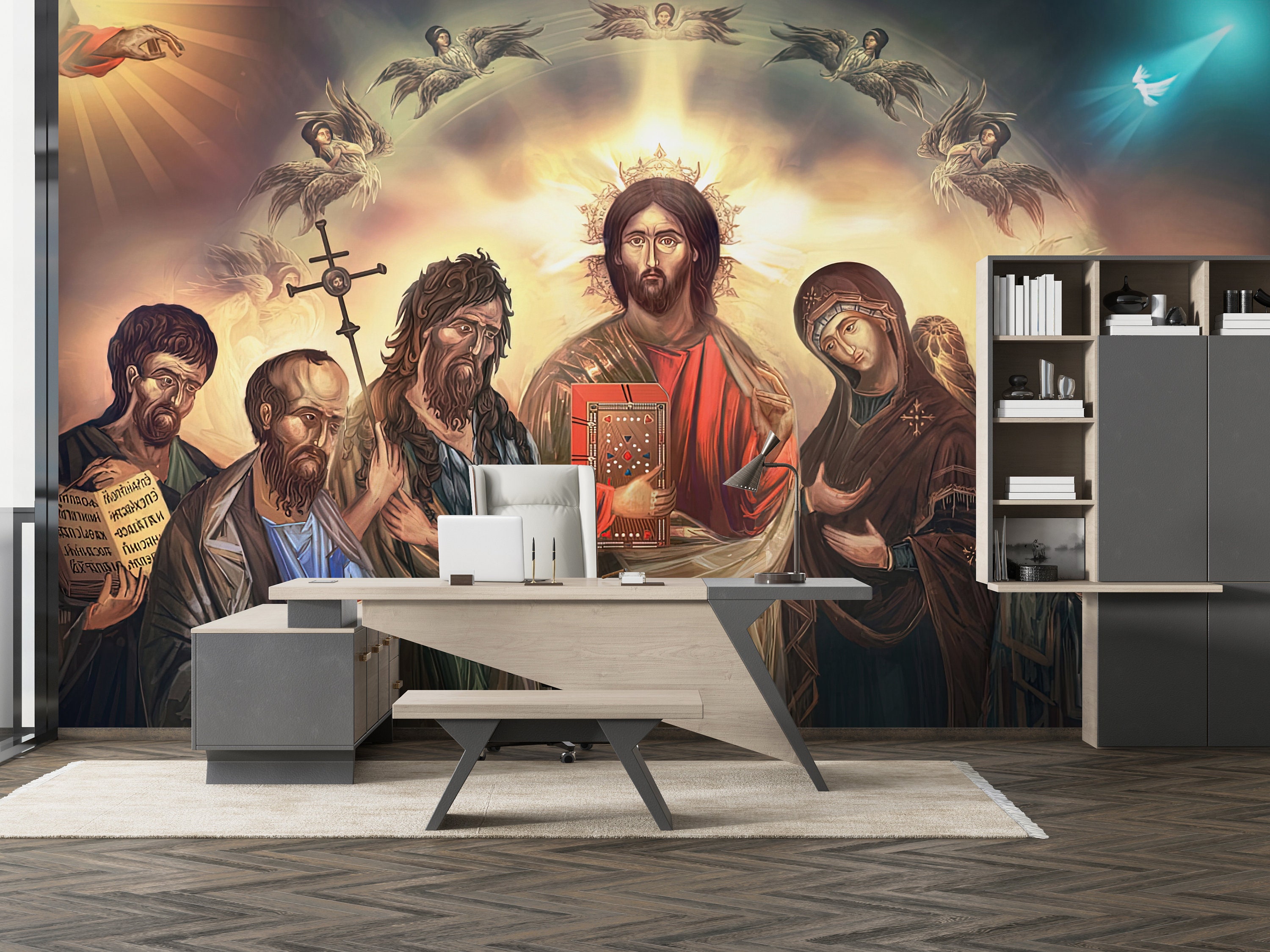Jesus Christ Art, Surrounded Art, Saints Wall Paper, Holy Jesus Wall ...