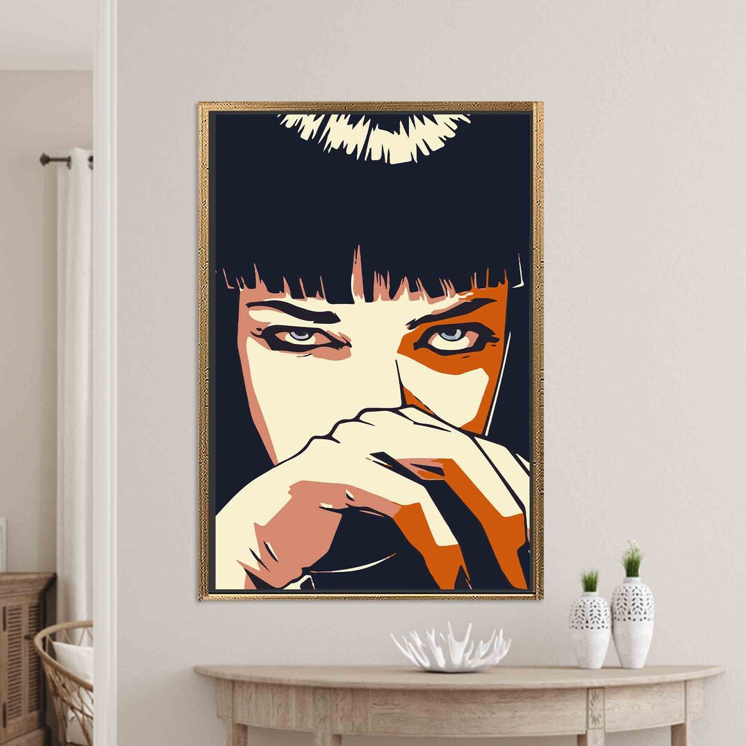 Pulp Fiction Mia Canvas Art: Modern Wall Decor - Etsy