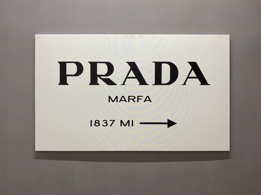 Prada Logo Canvas Gift, Prada Logo Wall Hanging, Modern Art, Prada ...
