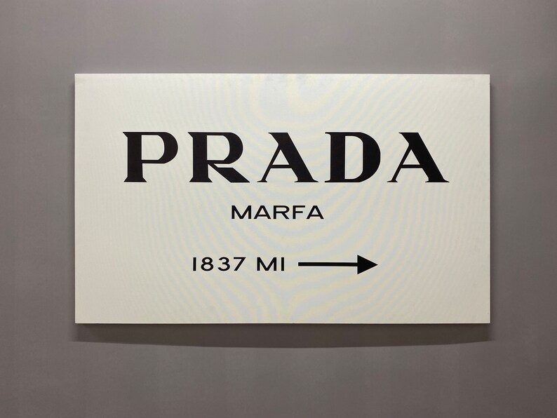Prada Logo Canvas Gift, Prada Logo Wall Hanging, Modern Art, Prada ...