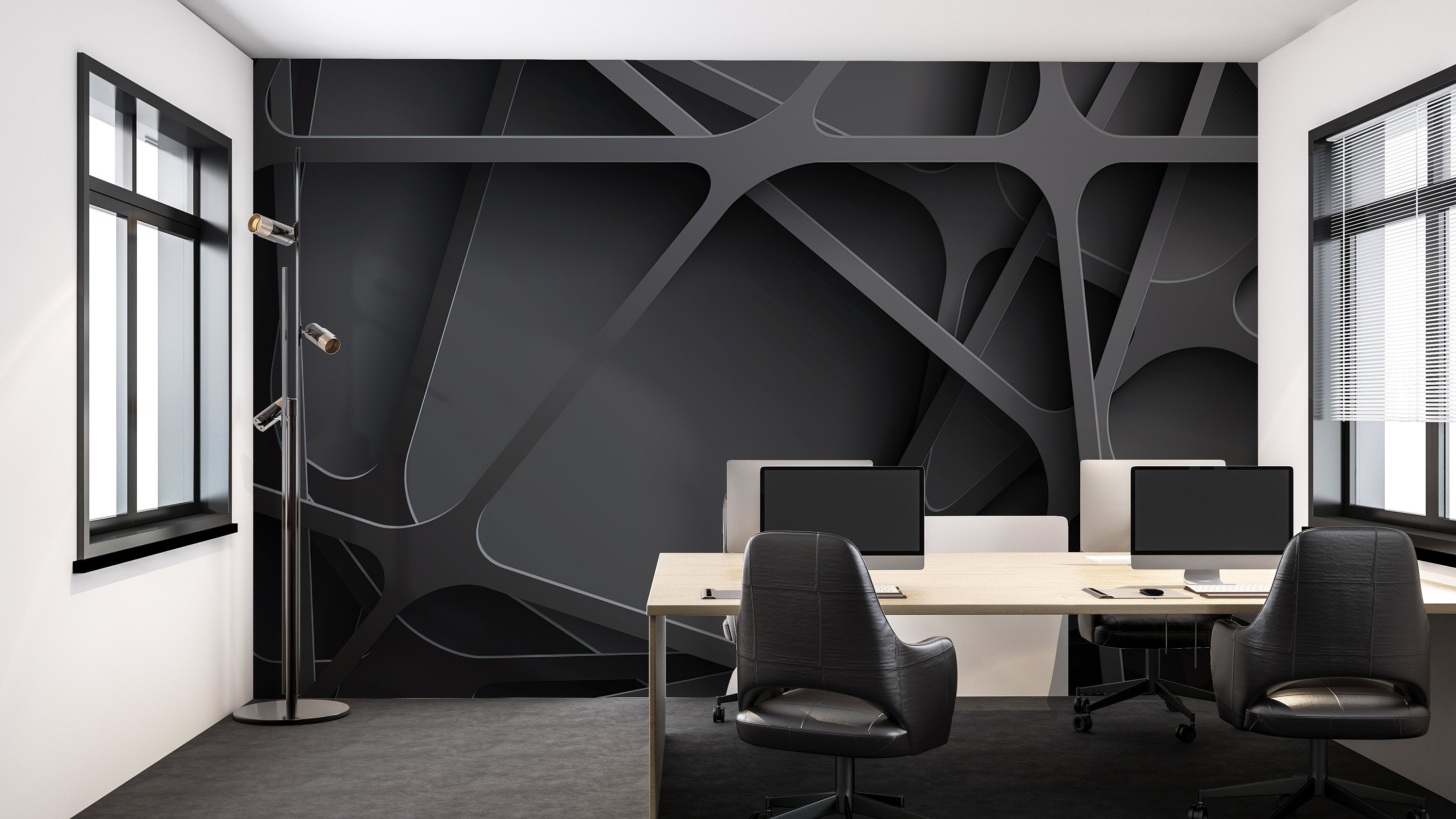 Metallic Effect Wall Poster, Fashion Mural, Modern Paper Art, Wallpaper ...