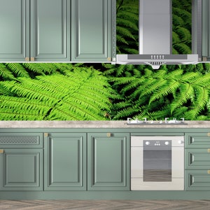 Modern Wallpaper, Papercraft 3D, Printable Wall Art, Gift for Him, Fern ...