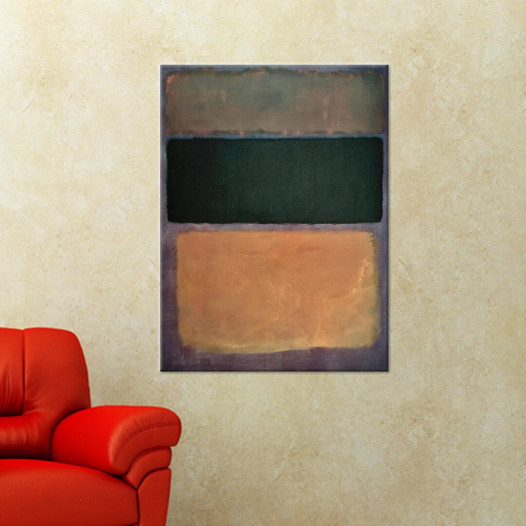 Mark Rothko Abstract Art Print: Modern Minimalist Canvas or Glass - Etsy