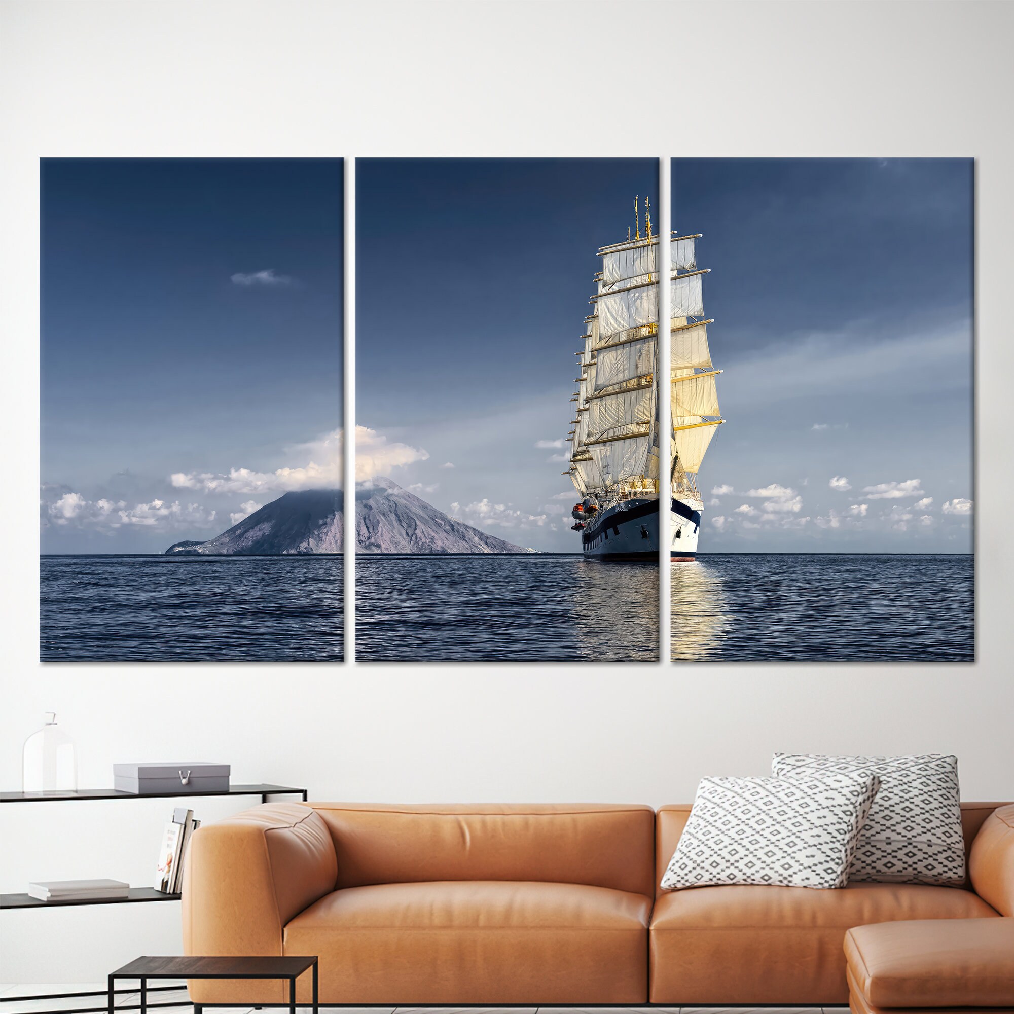 Sailing Ship Art Sea Wall Decor View Artwork Canvas Art - Etsy