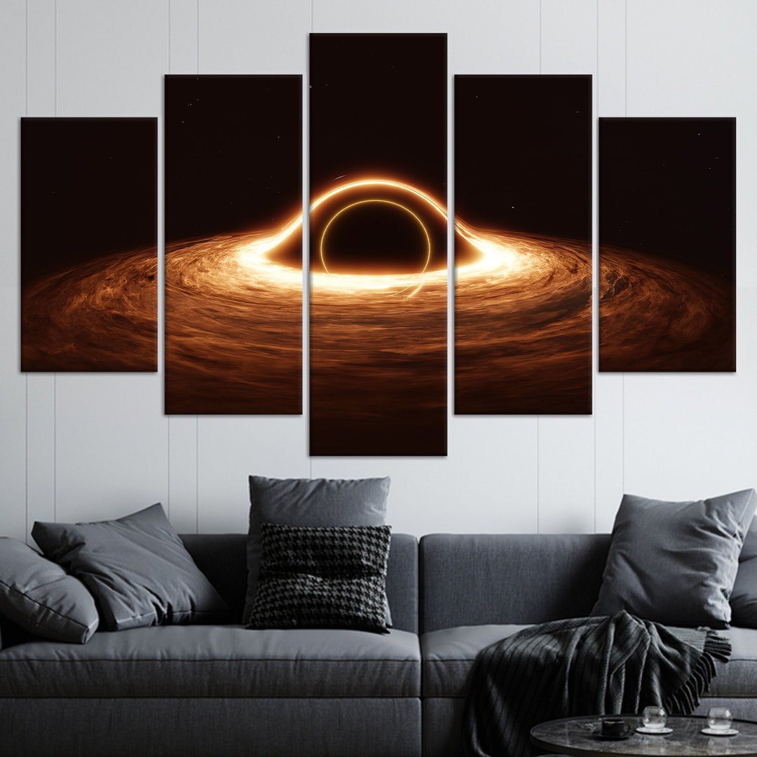 Glass Art, Modern Art Canvas, Black Hole Canvas Art, Wall Decor Canvas ...