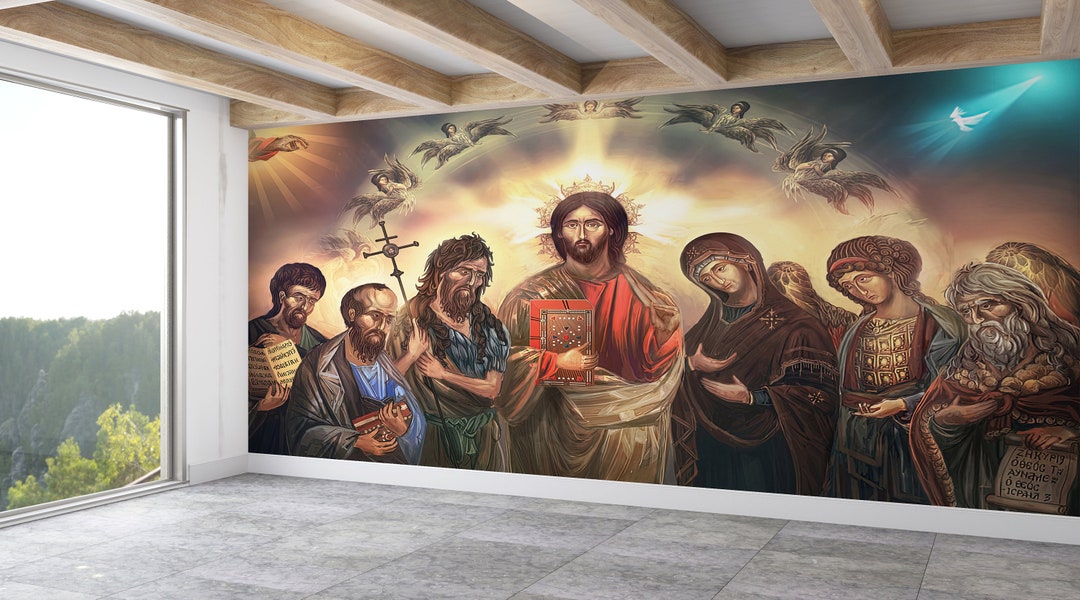 Jesus Christ Art, Surrounded Art, Saints Wall Paper, Holy Jesus Wall ...