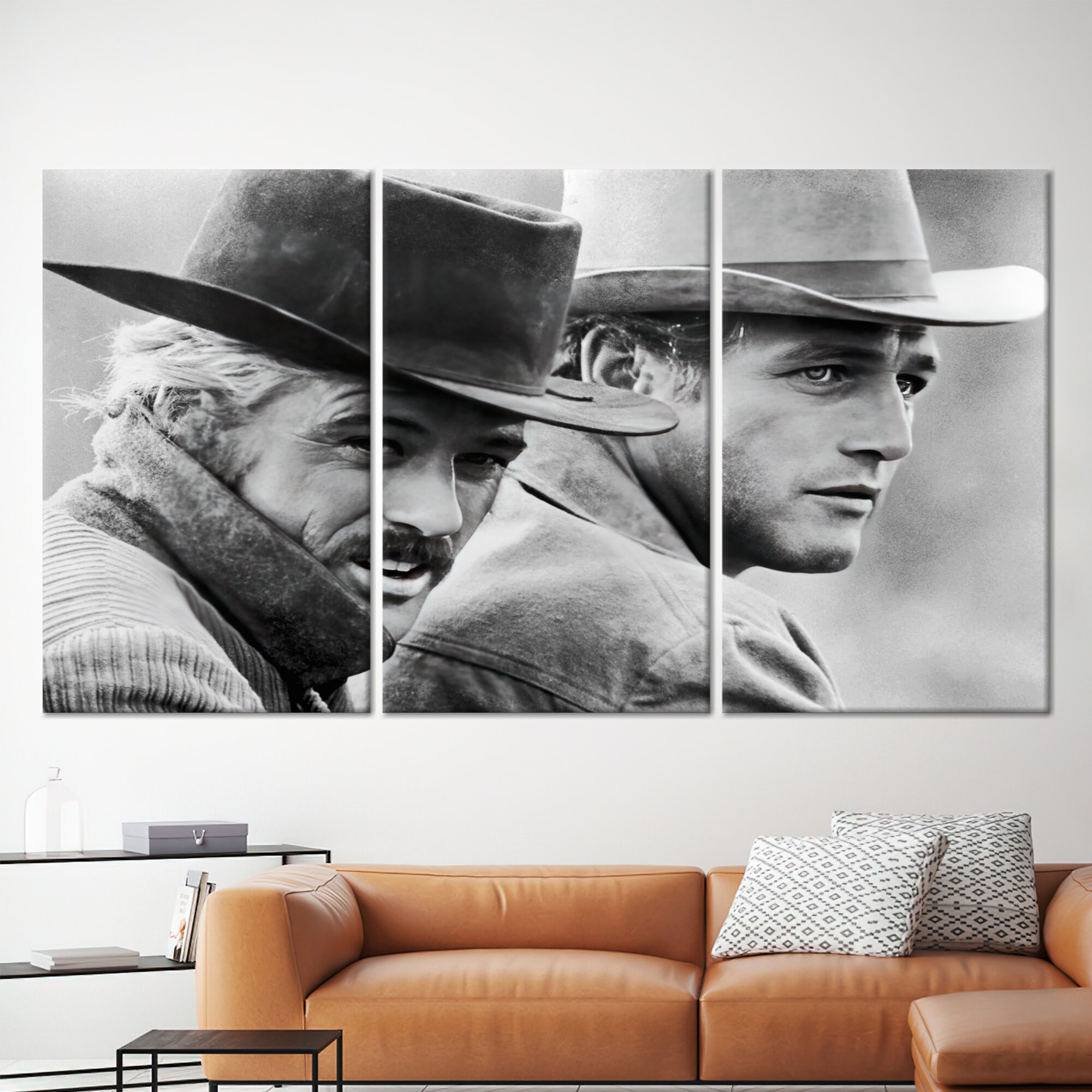 Butch Cassidy & Sundance Kid Art: Modern Framed Canvas or Glass - Etsy