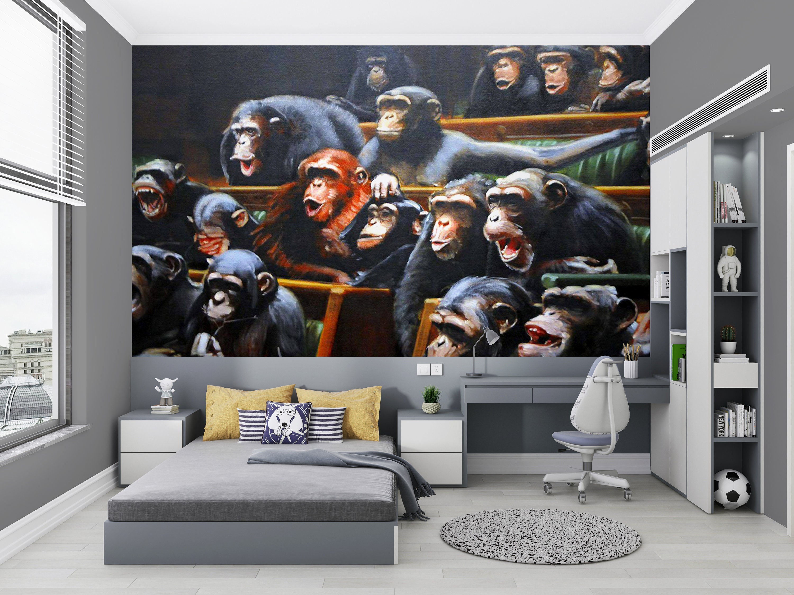 Monkey Senators Art Monkey Wallpaper Monkeys Parliament Art - Etsy