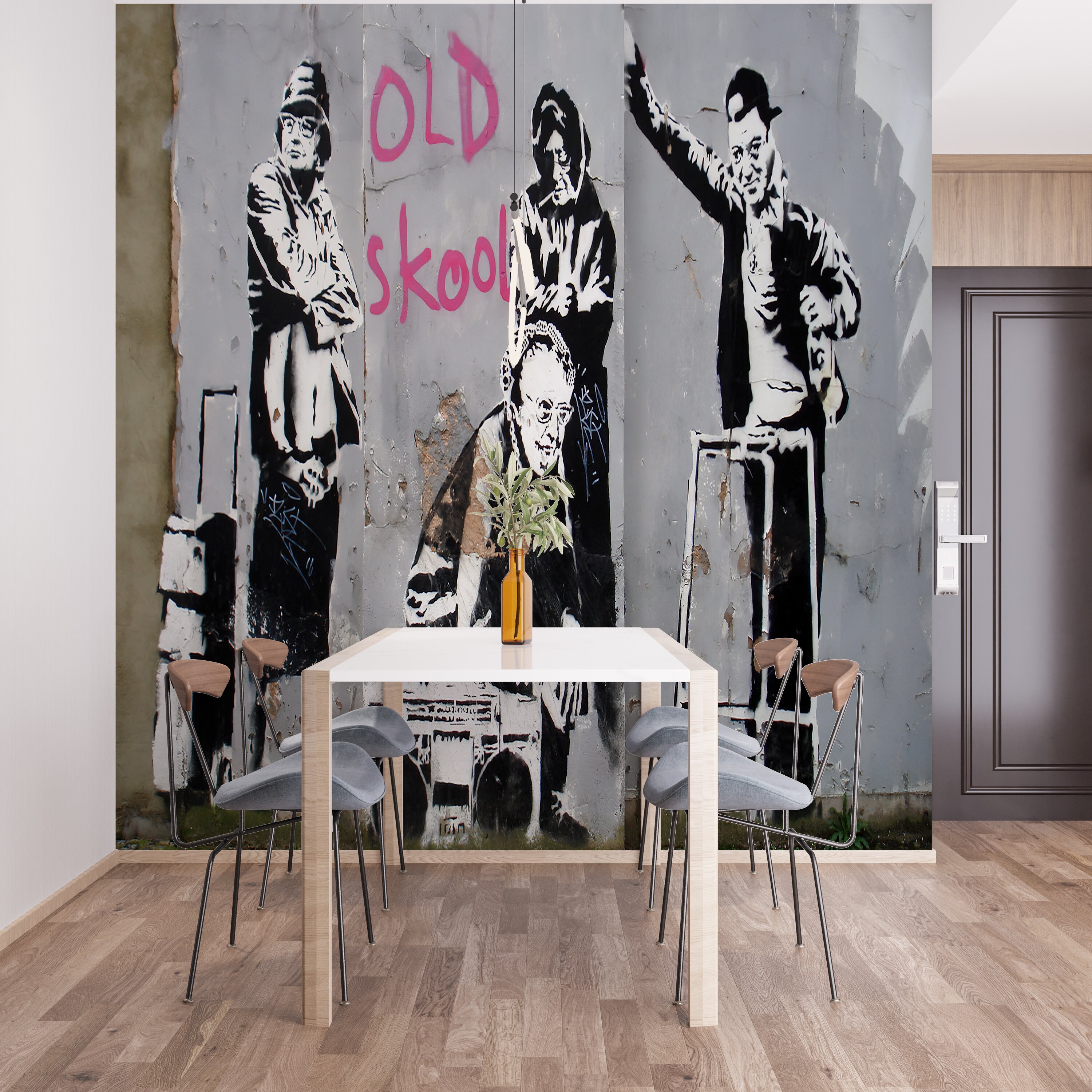 Banksy Old Skool Art, Iconic Wallpaper, Grannies Wall Paper, Old Skoll ...