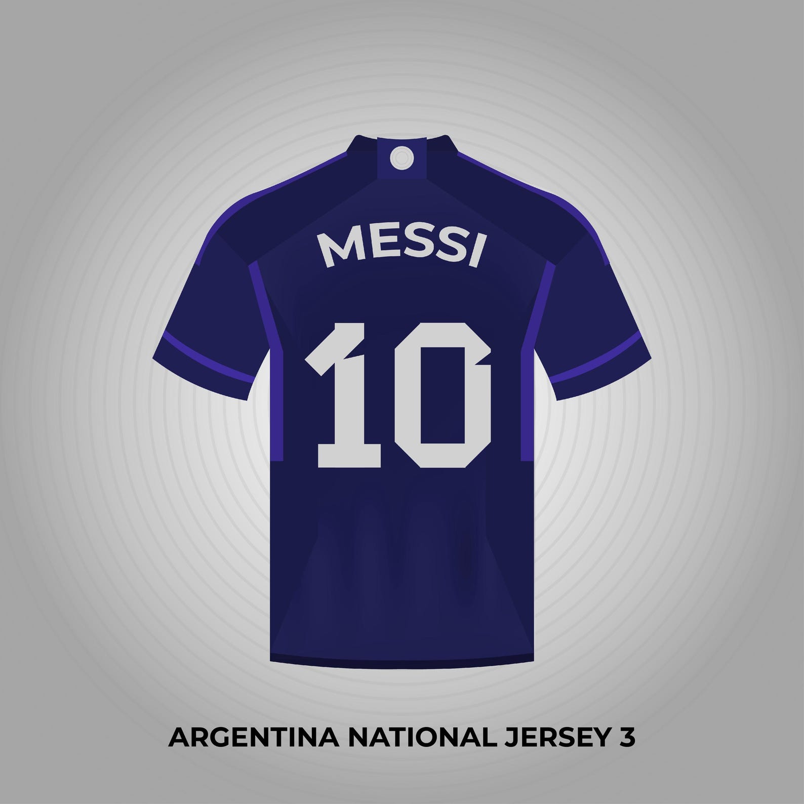 Lionel Messi Jersey Vector Art | Argentina & Club Jerseys Set | Digital ...