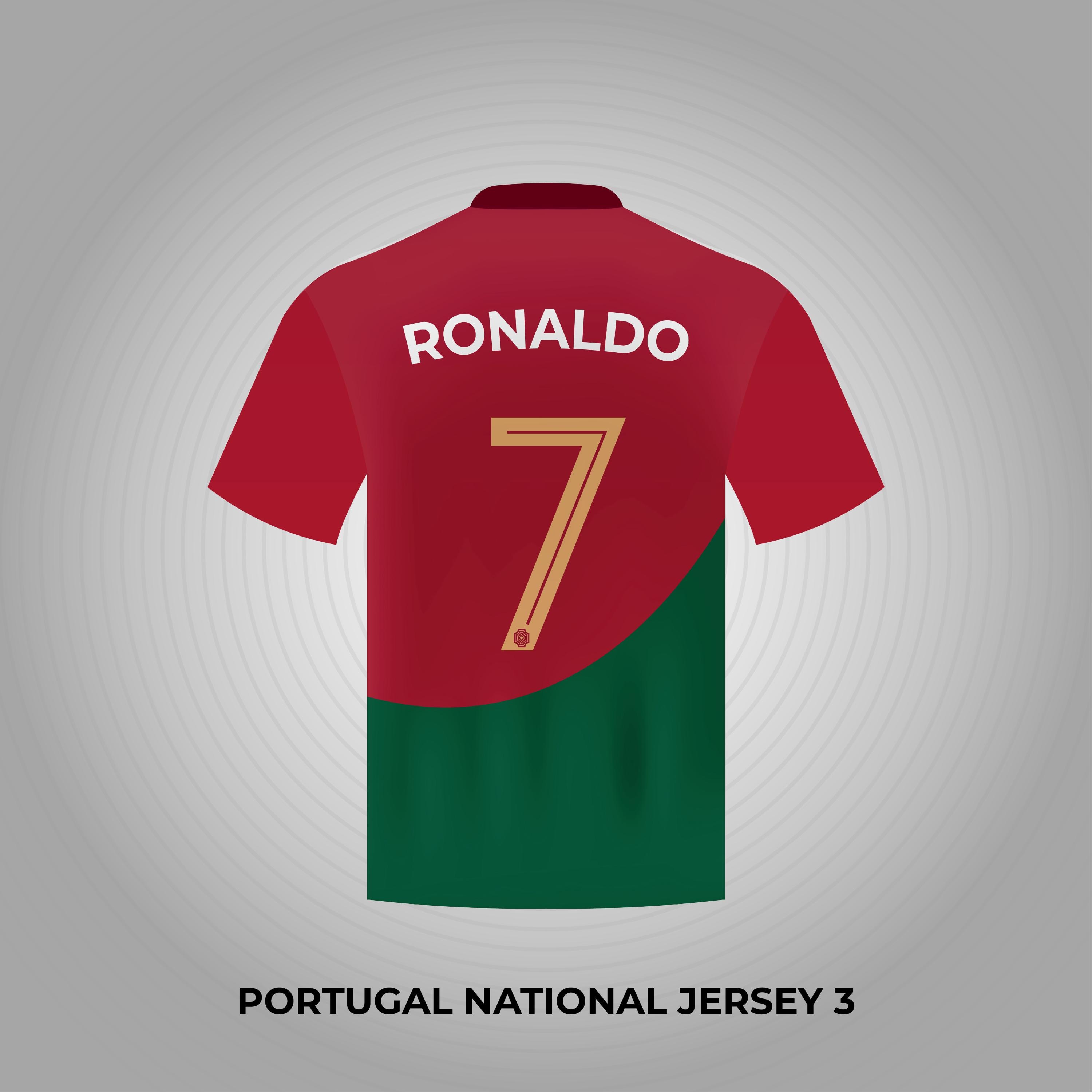 Cristiano Ronaldo Jersey Vector Art | Portugal & Club Jerseys Set ...