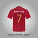 Cristiano Ronaldo Jersey Vector Art | Portugal & Club Jerseys Set ...