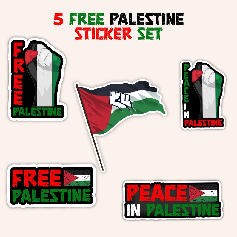 Free Palestine Sticker Set - Etsy
