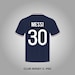 Lionel Messi Jersey Vector Art: Argentina & Club Set (digital Download ...