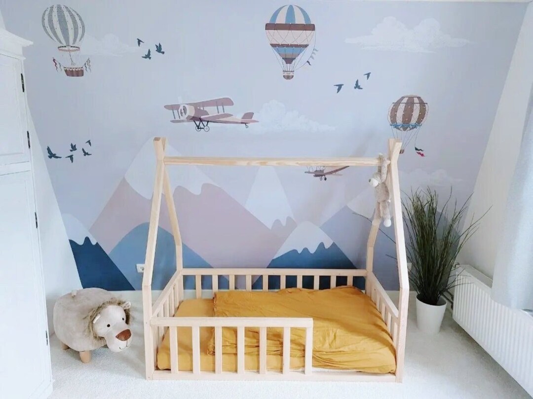 Children's Bed TIPI Kids Bed Teepee Bed Toddler Floor - Etsy