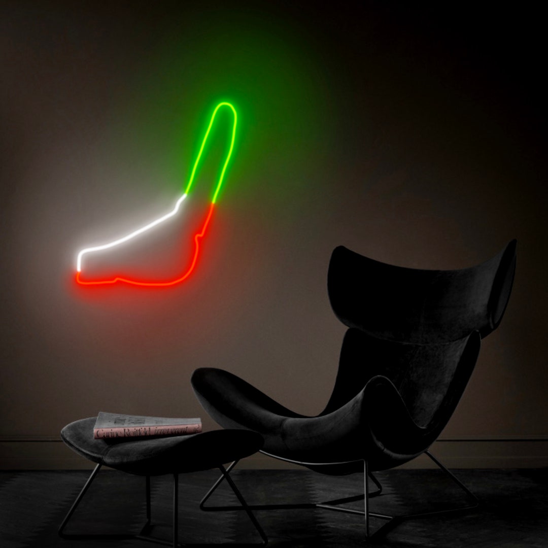 Italy Monza Neon Sign, F1 Track Neon Sign, Birthday Gift, F1 Track Sign ...