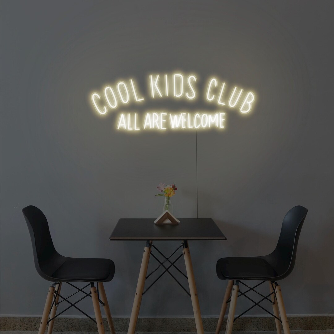 Cool Kids Club Neon Sign, Custom Neon Led Light, Birthday Gift,kids ...