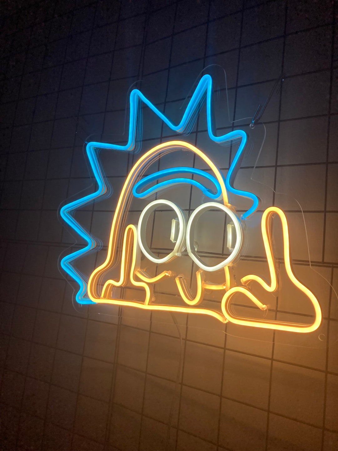 Rick and Morty Neon Sign, Rick Neon Light, Custom Neon Sign, Neon Gift ...