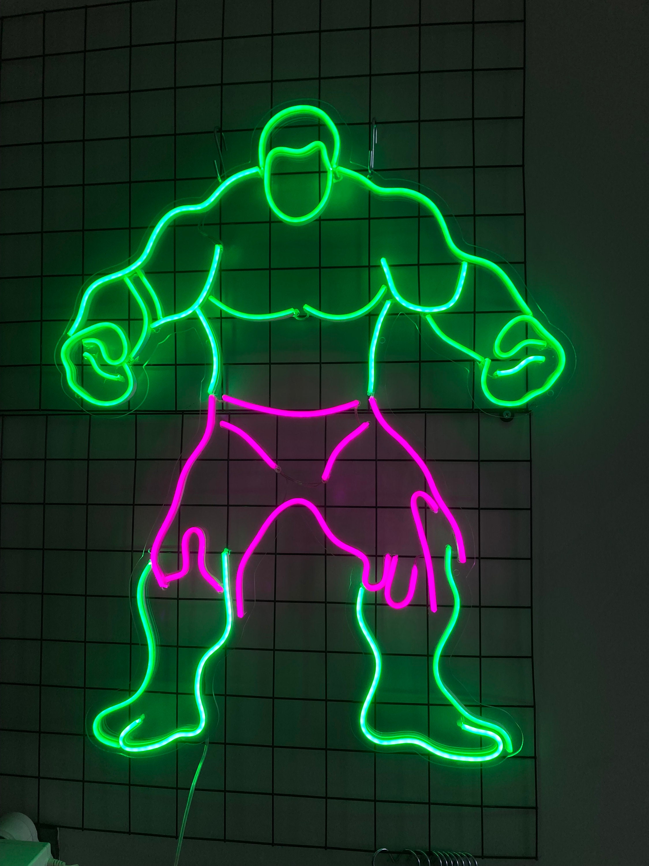 HULK Characters Neon Sign, Marvel Neon Sign, Neon Birthday Gift, Custom ...