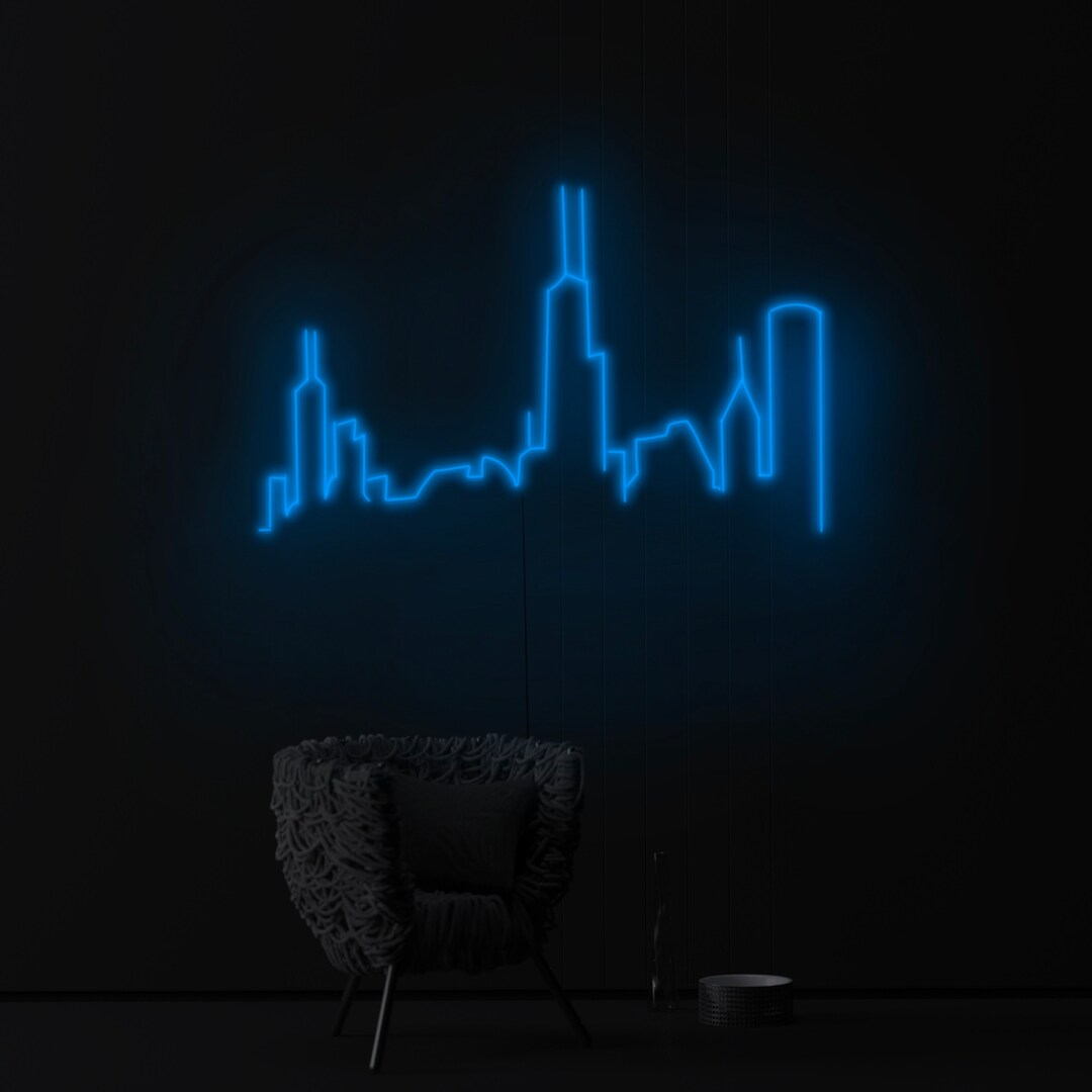 City Skyline Neon Sign, Neon Shop, Custom New York Neon Sign, Neon ...