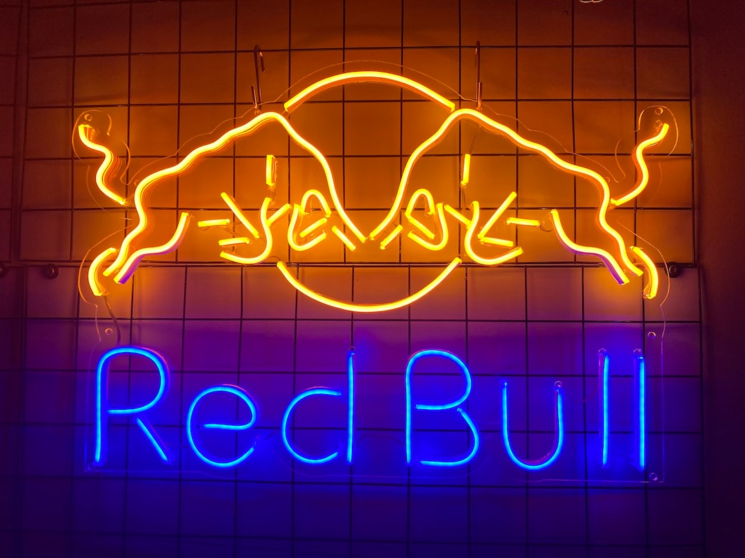 Redbull Neon Sign, Neon SHOP, Custom Red B Neon Sign, Neon Redbull Gift ...