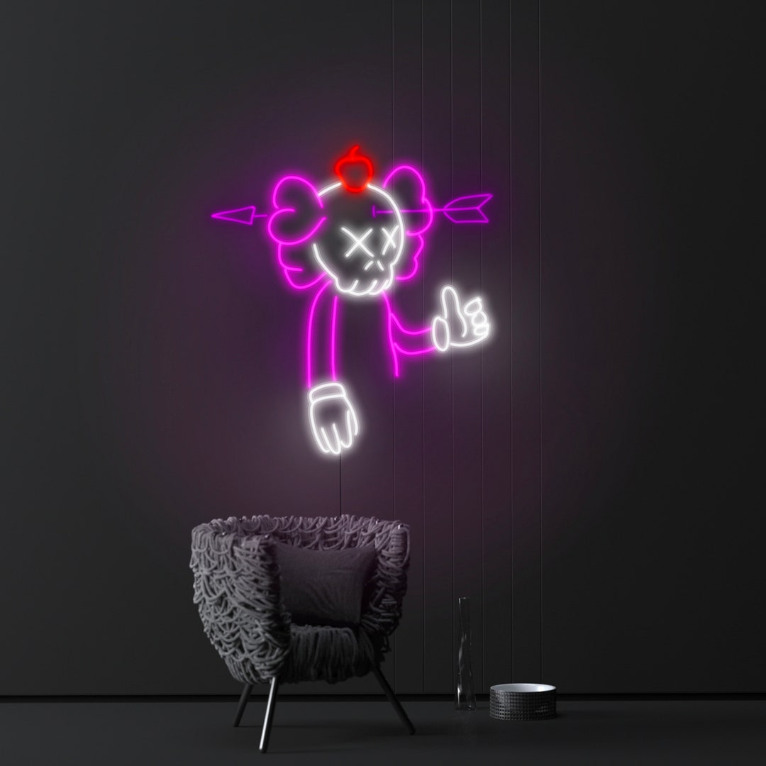 Animation Neon Sign, Pink Neon Sign, Cartoon Neon Light, Neon Birthday ...