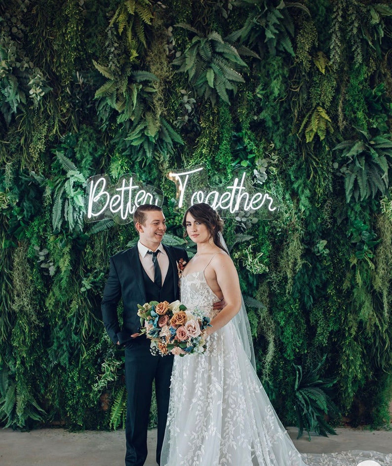 Better Together Neon Wall Art, Wedding Neon Sign, Wedding Neon Decor ...
