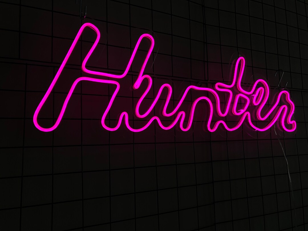 Neon Barbie Hunter Characters, Barbie Neon Sign, Neon Birthday Gift ...