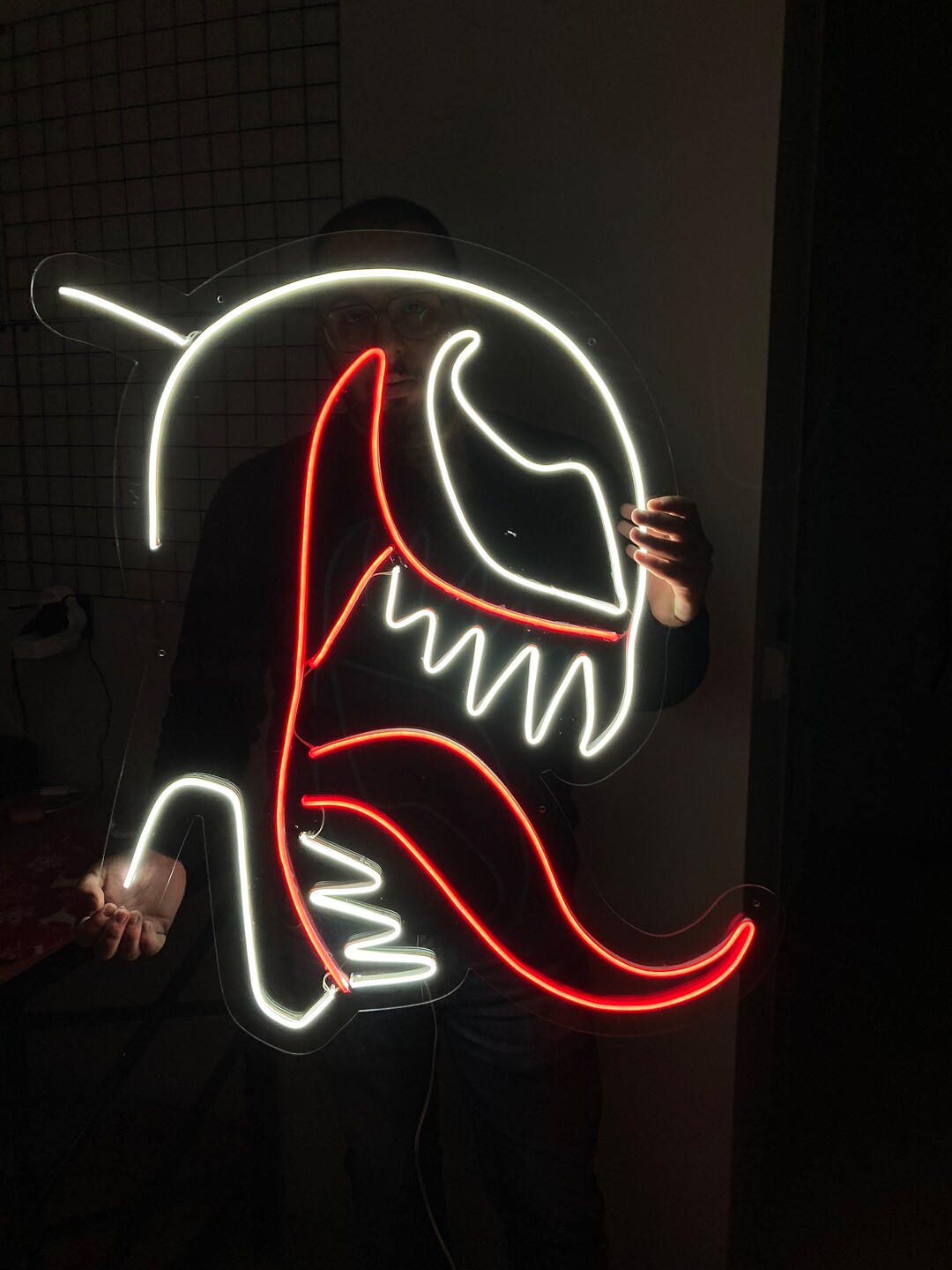Venom Marvel Characters Neon Sign, Animation Neon Light, Neon Birthday ...