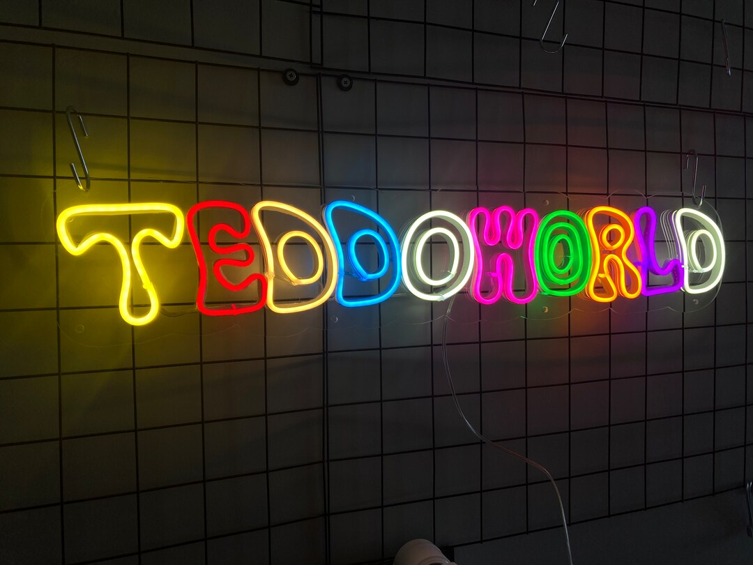 Astroworld Wall Art, Name Neon Sign, Tedworld Neon Decor, Marriage ...