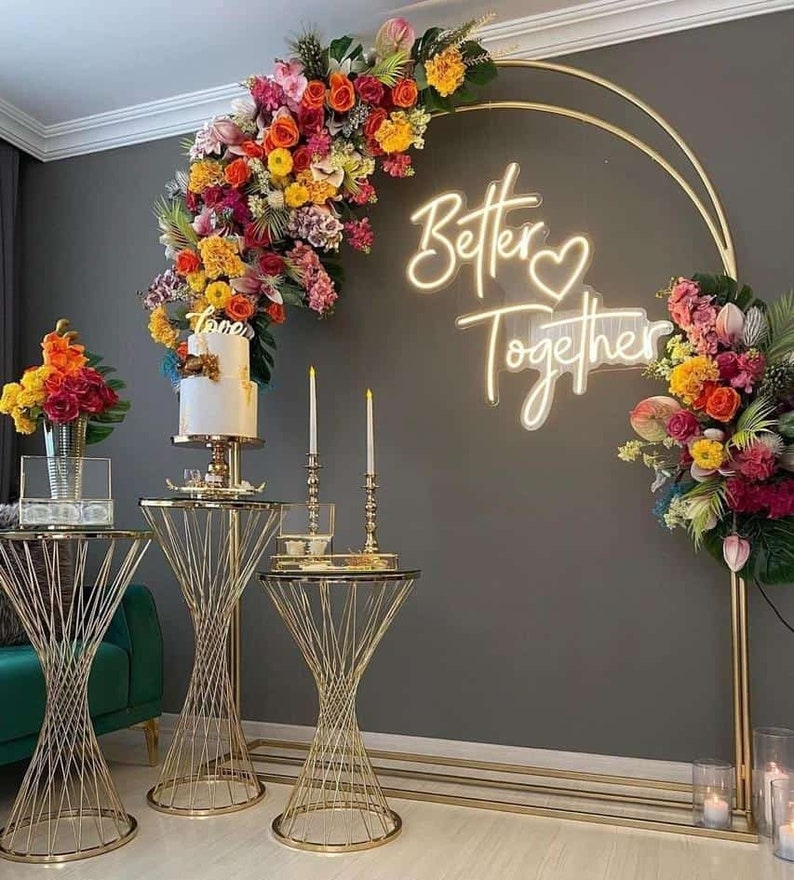 Better Together Neon Wall Art, Wedding Neon Sign, Wedding Neon Decor ...