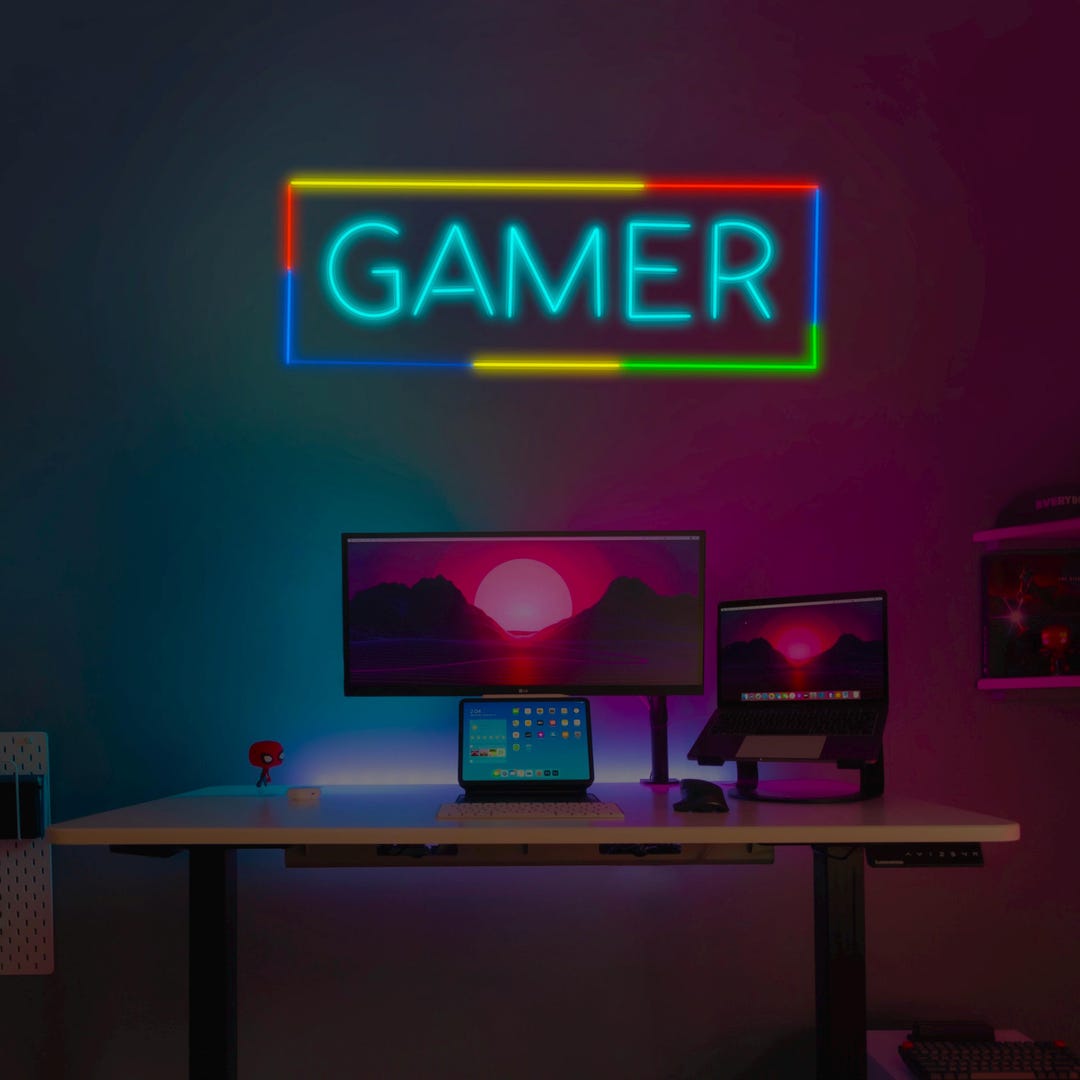 Gamer Room Neon Sign, Customizable Game Room Neon Wall Decor, Game ...