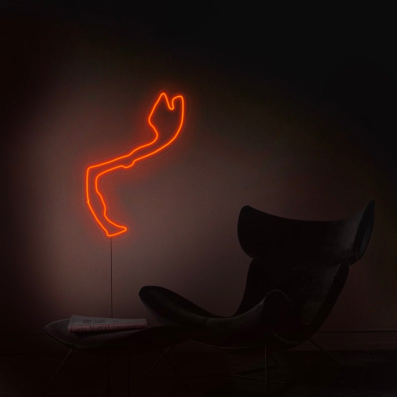 Monaco Monte Carlo Neon Sign, F1 Track Neon Sign, Birthday Gift, Monaco ...