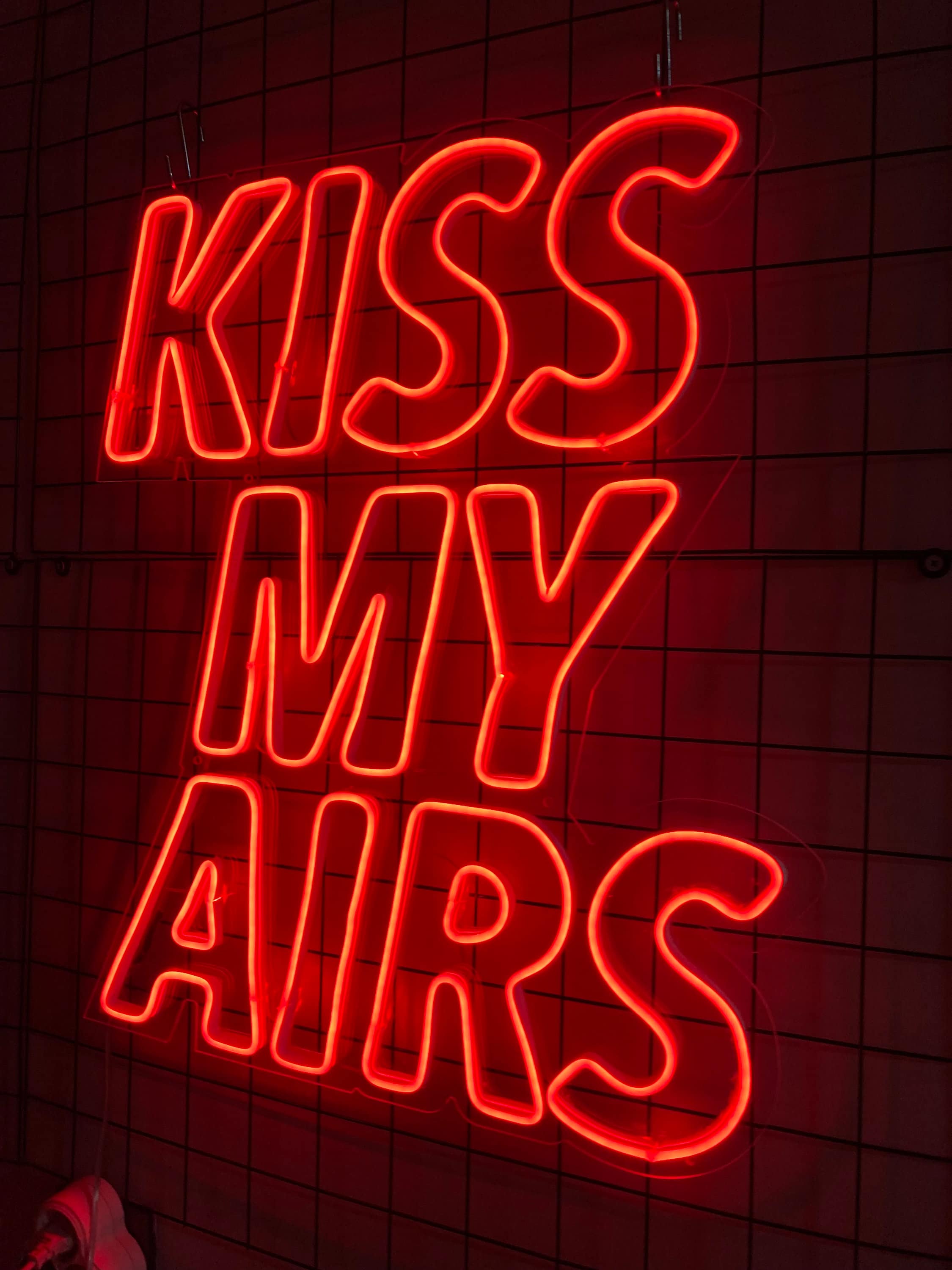 Kiss My Airs Neon Sign Custom Neon Sign Neon Gift Birthday - Etsy