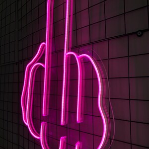 Middle Finger Icon Neon Sign, Neon Art, Middle Finger Neon Led, Room ...