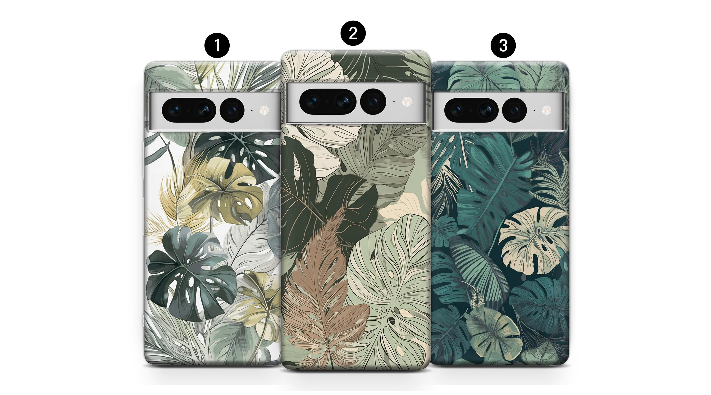 Tropical Leaves Case Jungle Monstera Case Green Case iPhone 14, 13, 12 ...