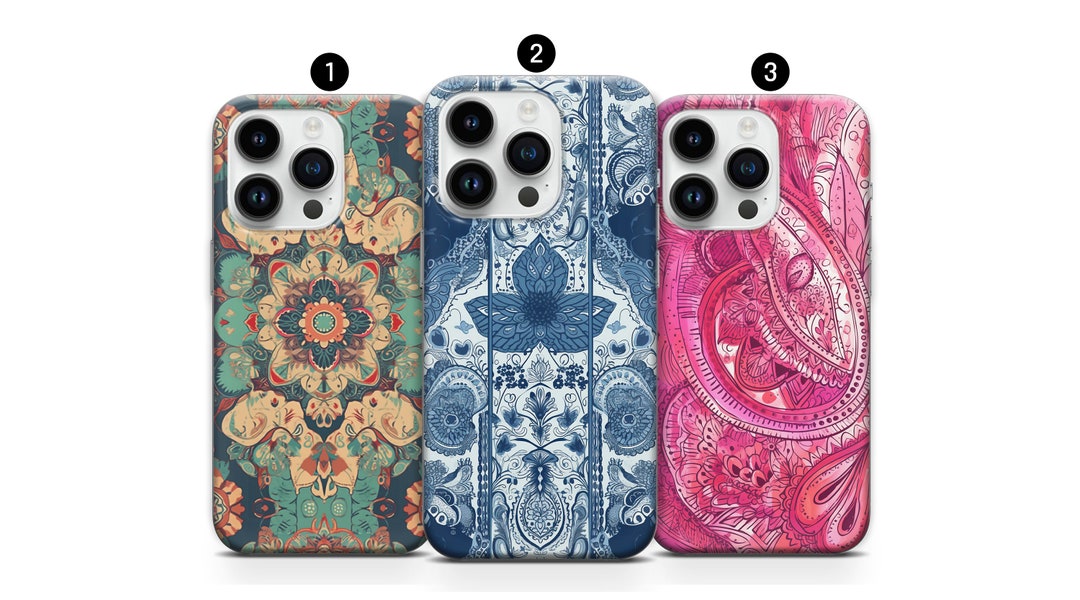 Boho Case Bohemian Case Aesthetic Cover Fit iPhone 14, 13, 12, 11, XR ...
