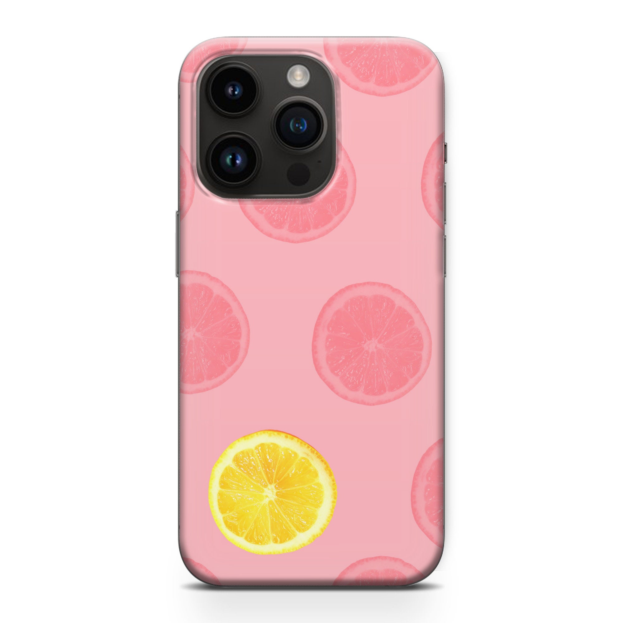 Lemon Phone Case Fruit Summer Tropical Cover iPhone 14, 13, 12, 11, XR ...