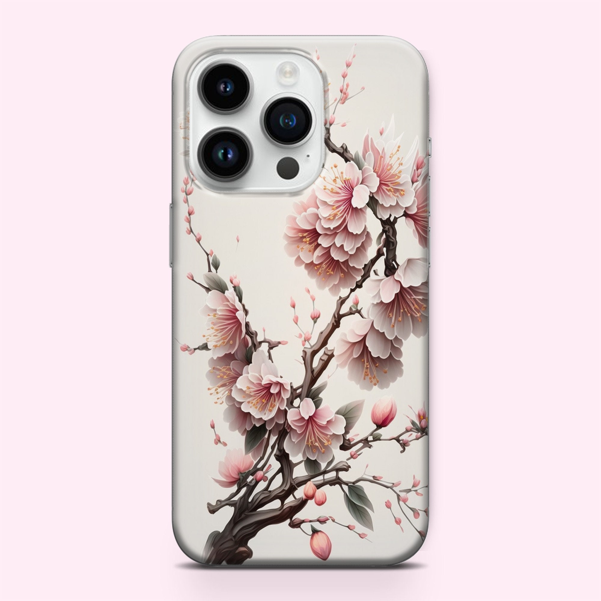 Sakura Phone Case Cherry Blossom Cover Fit iPhone 14 Pro Max, 13, 12 ...