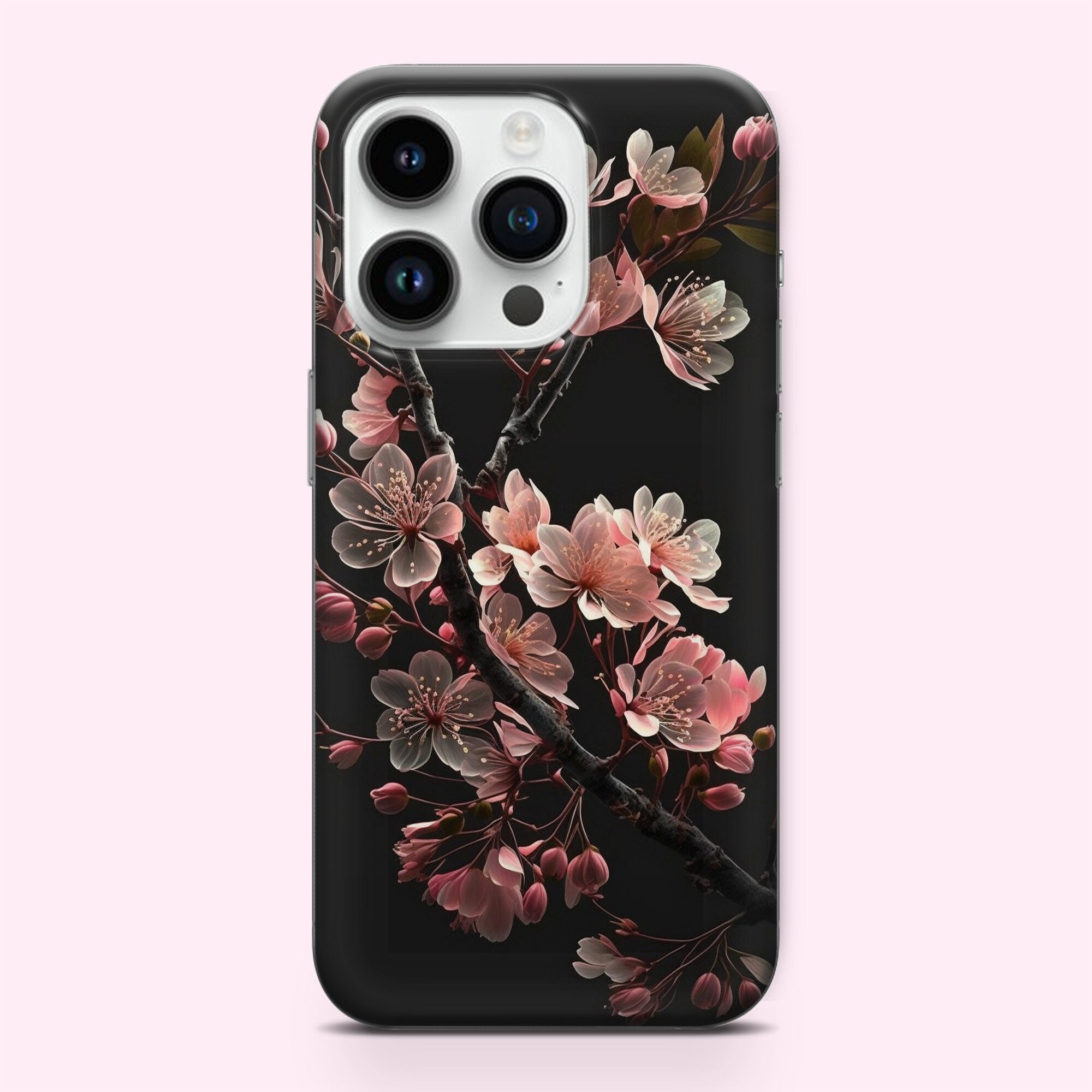 Sakura Phone Case Cherry Blossom Cover Fit iPhone 14 Pro Max, 13, 12 ...